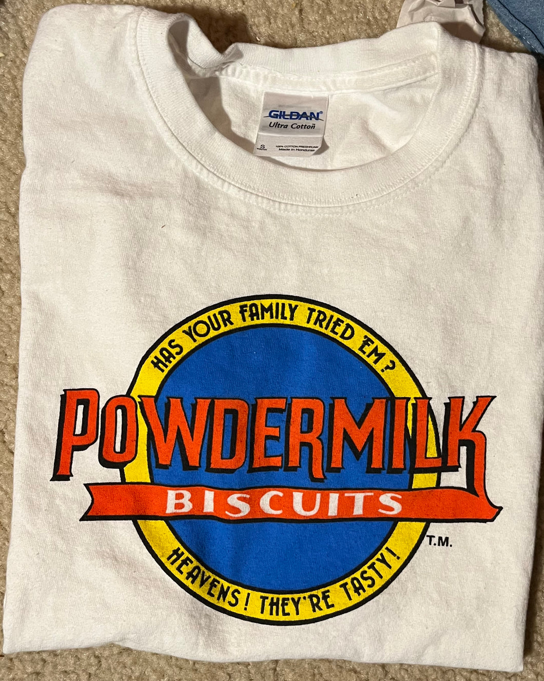 Powdermilk Biscuit YOUTH T-shirt – ShopGarrisonKeillor.com
