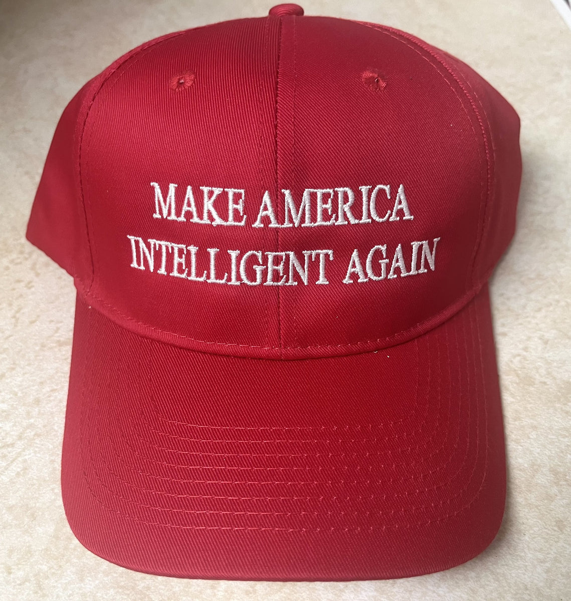 Make America Intelligent Again hat RED – ShopGarrisonKeillor.com
